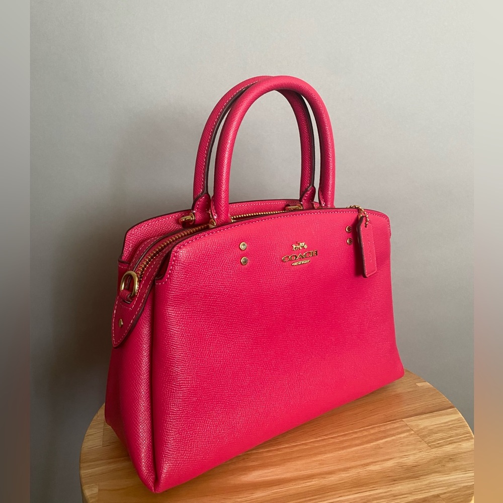Coach Lillie Mini Carryall In Bold Pink - Gem